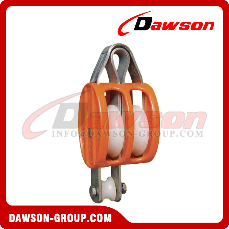 DS-B195 Double Sheave Nylon Regular Block, Snatch block, Nylon Pulley ...