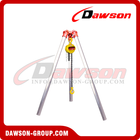 DSRT Type Lifting Safety Tripod Stands, Safety Tripods with Chain Block ...