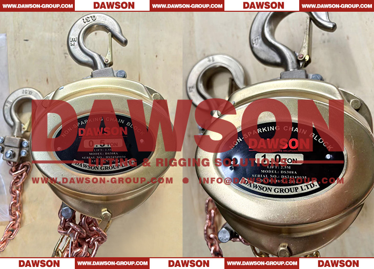 0.5T 1T 2T 3T 5T 10T 20T Aluminum Bronze Alloy Chain Hoist, 500kg 1000kg 2000kg 3000kg 5000kg ...