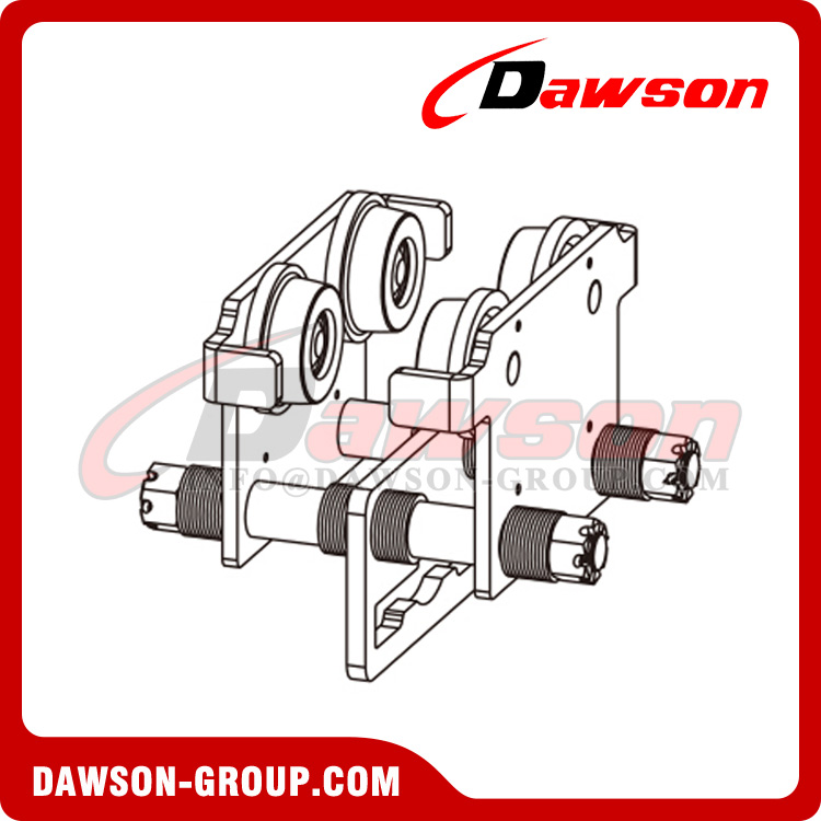 DAWSON DS-GCT-M 1T 2T Monorail Manual Trolley - Dawson Group Ltd ...
