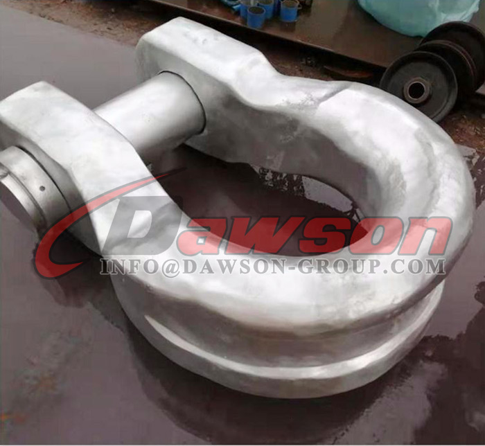 Large WLL Shackle with Circular Cross-Section, Alloy Steel Heavy Duty ...
