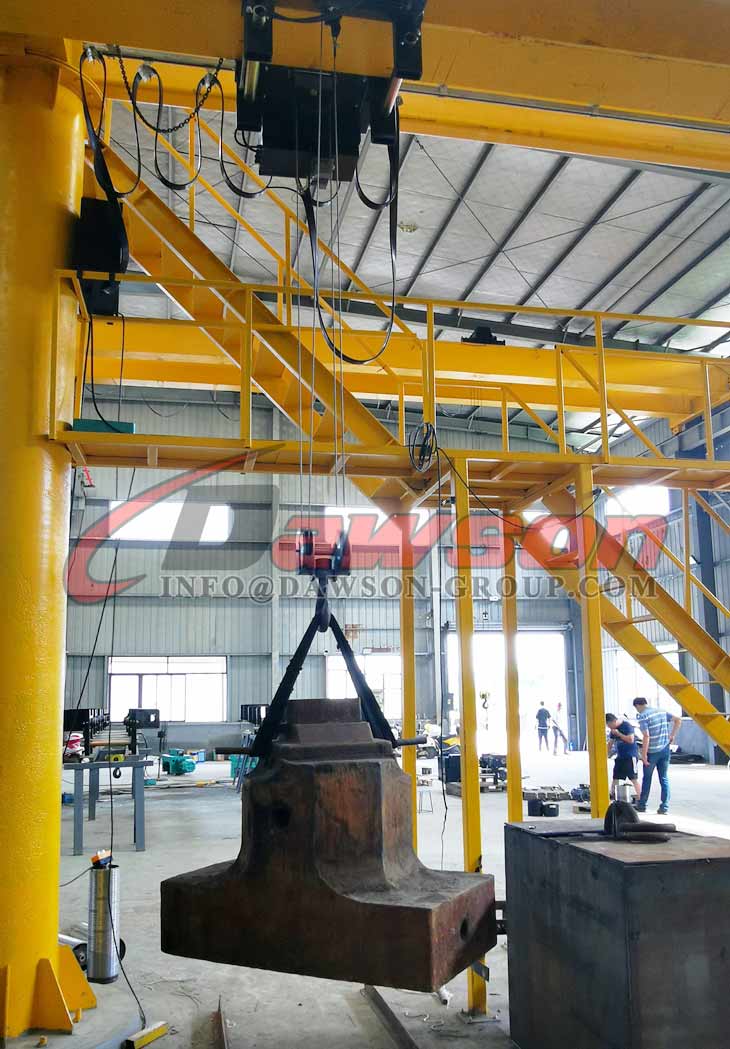 Double Girder Electric Wire Rope Hoist, electric trolley hoist - China ...