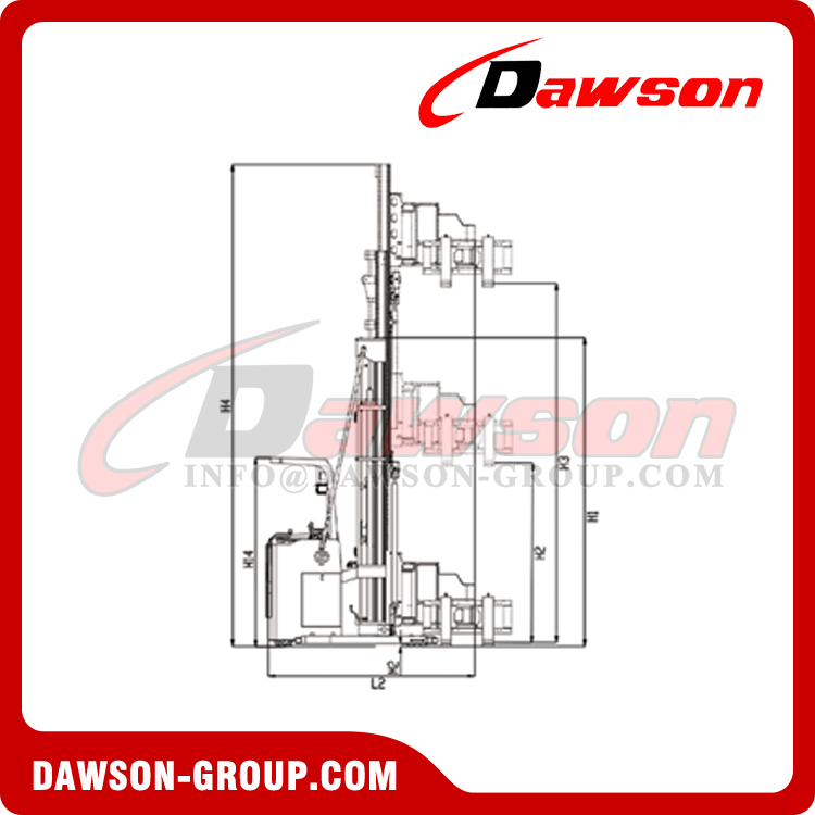 DAWSON Electric Three-point Forklift, All-terrain Forklift, Fuel ...