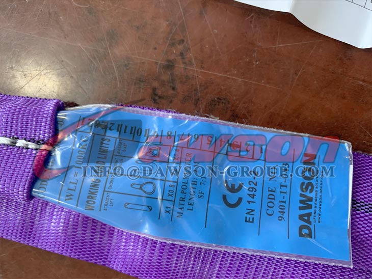 WLL 1T Polyester Round Slings, 1000kg Endless Type Round Lifting Slings ...