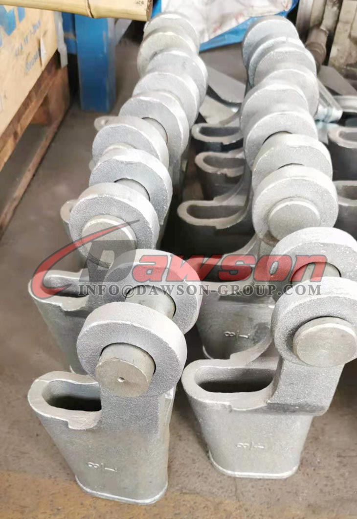 Wedge Joint, Open Wedge Socket with Bolt Nut and Safety Pin, Wire Rope ...