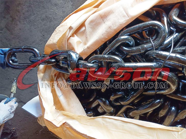 38MM Grade U2, Grade U3 Flash Butt Welded Stud Link Anchor Chain with ...