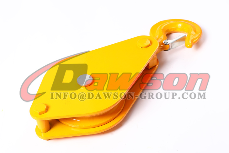 Hook (Chain link) Series Closed Double Wheel Pulley, closed double ...