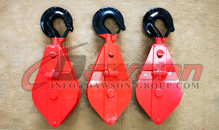 DSPB-F1 Heavy Duty Single Open Hook Pulley for Lifting, Single Wheel ...