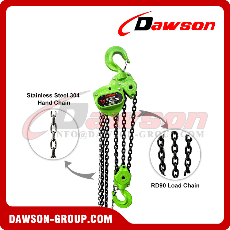 DAWSON Low Temperature Performance Manual Chain Block Hoist for Marine ...