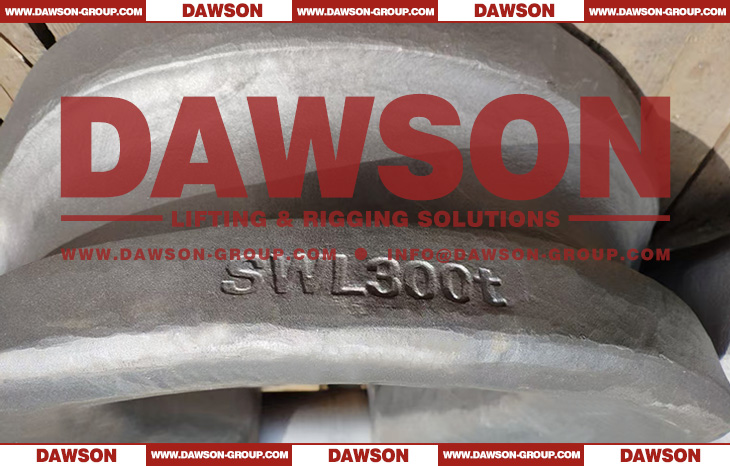 DAWSON WLL300t WIDE BODY SHACKLES X DAWSON WLL 300t HMPE ROUND SLINGS ...