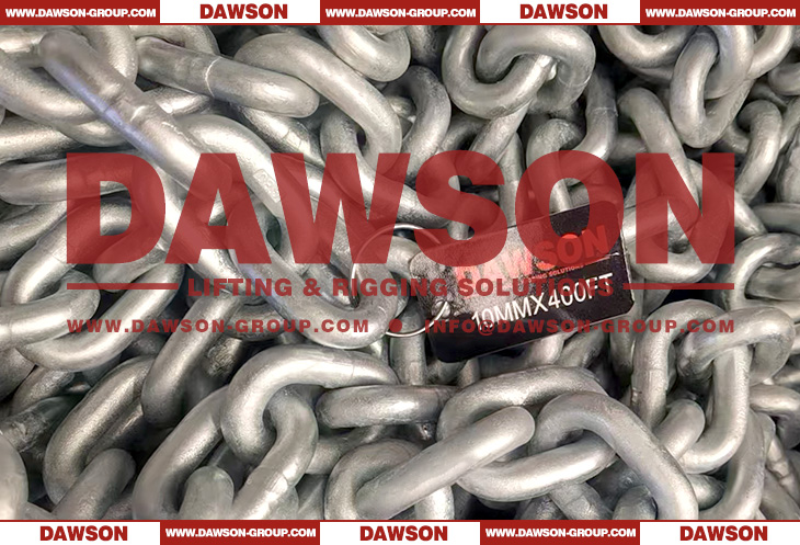 Hot Dip Galvanized G80 Fishing Link Chain, H.D.G Trawling Chain for ...
