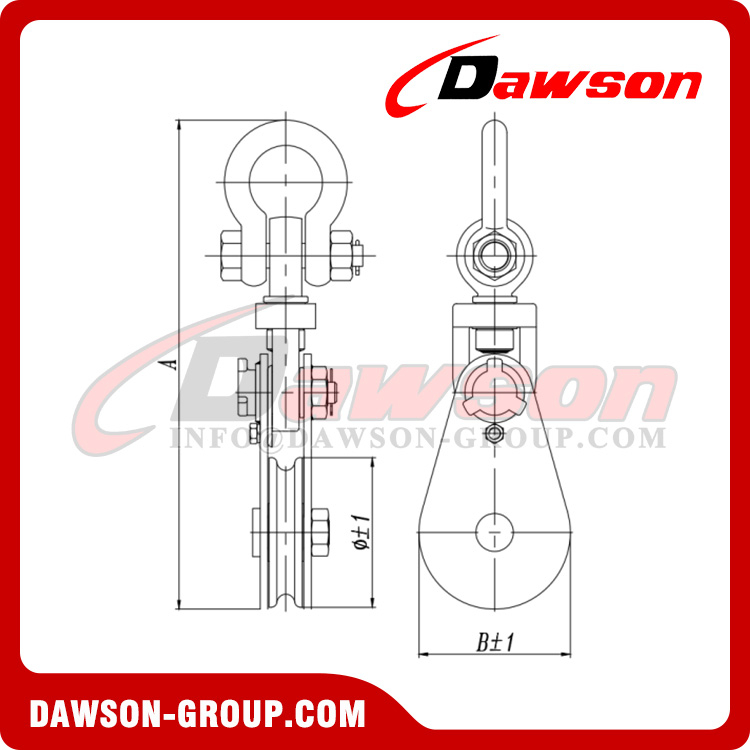 H431 Super Champion Snatch Pulley Block with Shackle - Dawson Group Ltd ...