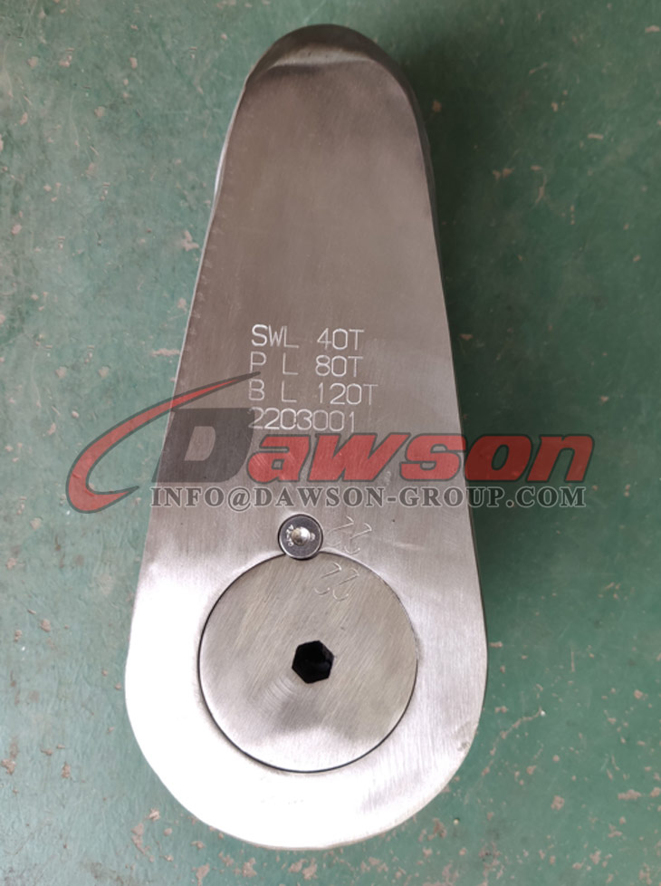 Stainless Steel Mandal Fairlead Shackle with Roller, Hot Dip Galvanized ...