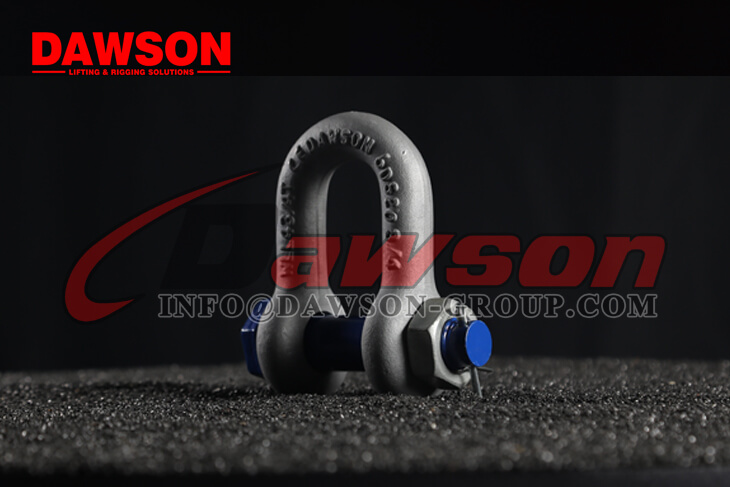 Dawson Brand Hot Dip Galvanized US Type DG2130 Bow Shackle with Safety ...
