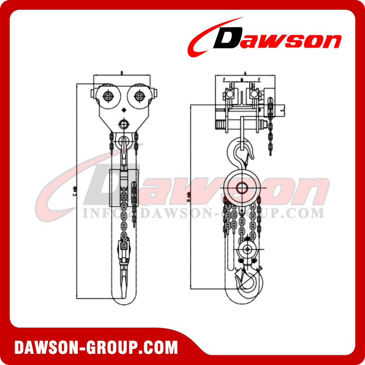 0.5T 1T 2T 3T 5T 7.5T 10T 20T Combined Explosion-proof Chain Hoist, No ...