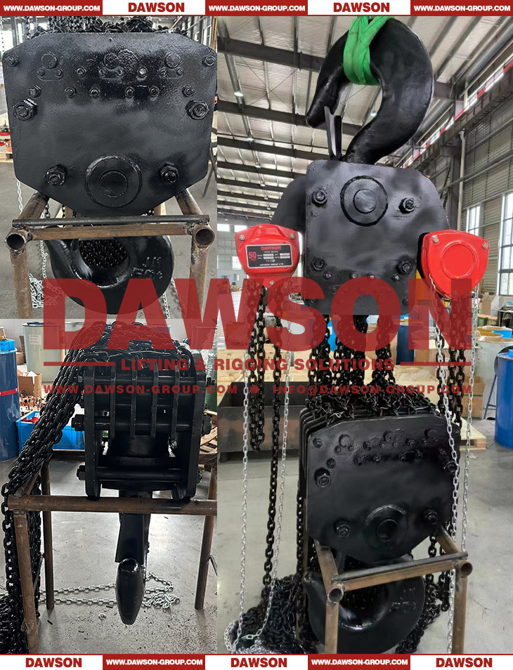 DSVD-50T 50 TON - 50T - 50000KG Heavy Duty Manual Chain Hoist, Chain ...