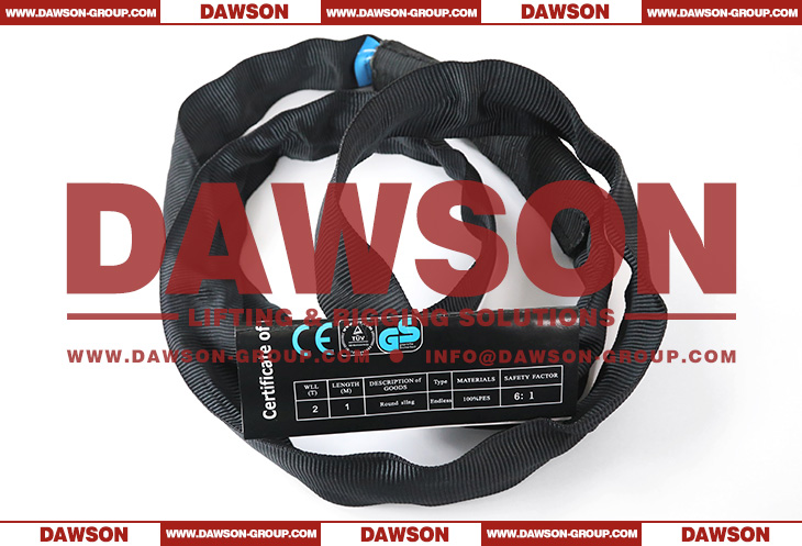 DAWSON × TYSONNEEMA Black Polyester Endless Round Slings with Steel ...