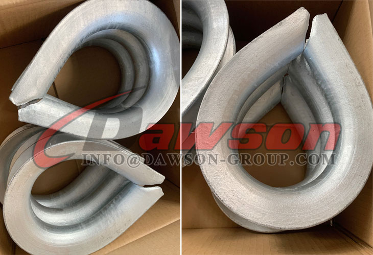 BS464 Wire Rope Thimble, Hot Dipped Galvanized Super Carbon Steel Wire ...