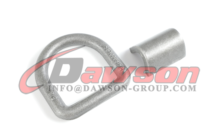 5/8'' MBS 18000LBS Drop Forged Weld on D Ring with Wrap Pad For Lashing ...