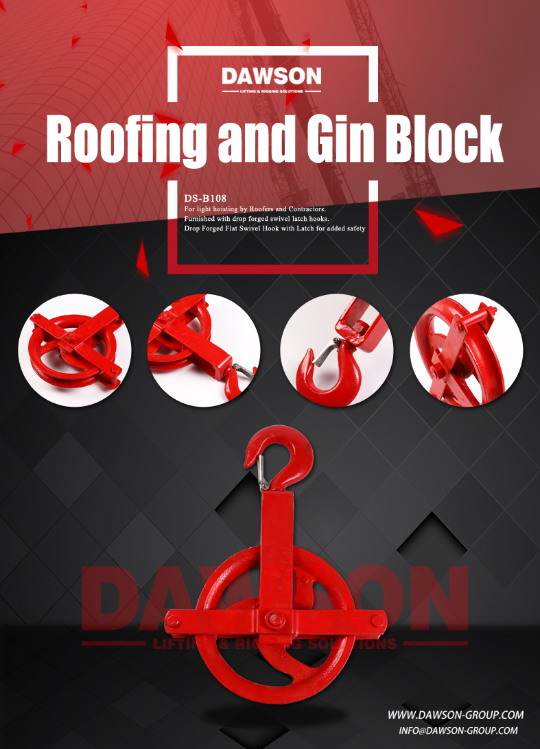 Roofing and Gin Block, snatch block, pulley blocks, foofing and gin ...