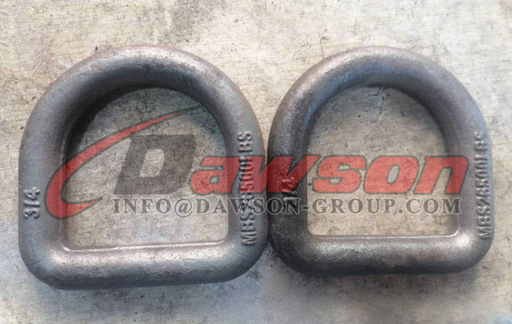 3/4'' MBS 26500LBS Drop Forged Weld on D Ring with Wrap Pad For Lashing ...