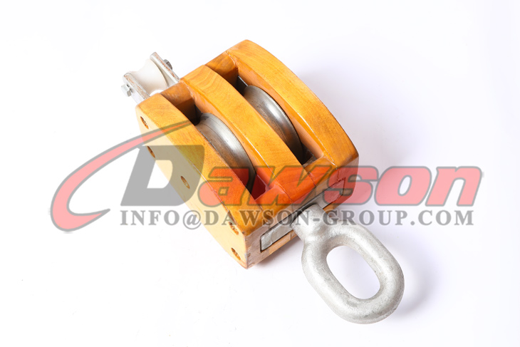 JIS Wooden Pulley Double With Eye, snatch block, jis type pulley blocks ...