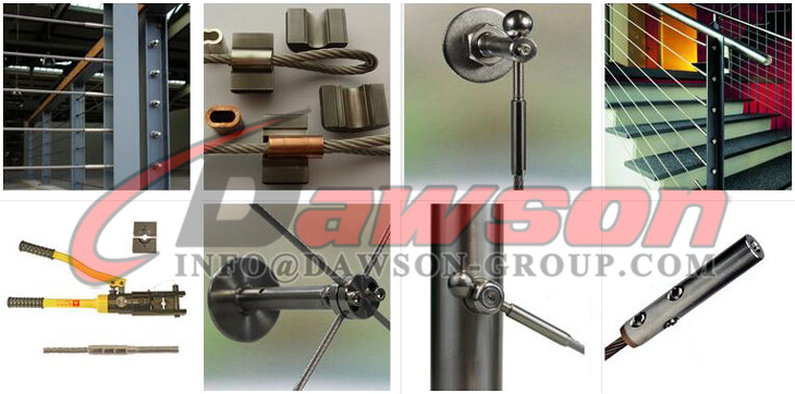 Stainless Steel Stopper on Wire Rope, Wire Rope Ring Clamp - Dawson ...