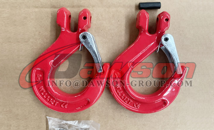 G80 / Grade 80 Clevis Sling Hook with Cast Latch for Crane Lifting ...