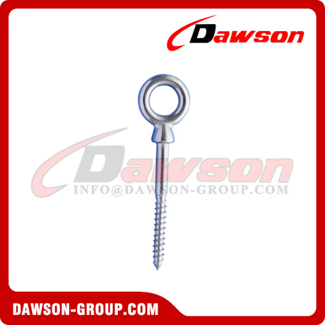 Stainless Steel Wood Screw Lag Thread Eye Bolt, AISI304 Wood Screw Lag ...