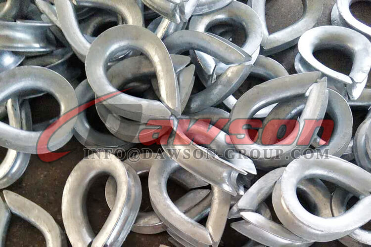 BS464 Wire Rope Thimble, Hot Dipped Galvanized Super Carbon Steel Wire ...