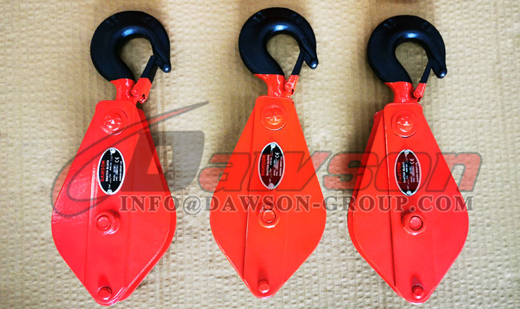DSPB-F1 Heavy Duty Single Open Hook Pulley for Lifting, Single Wheel ...