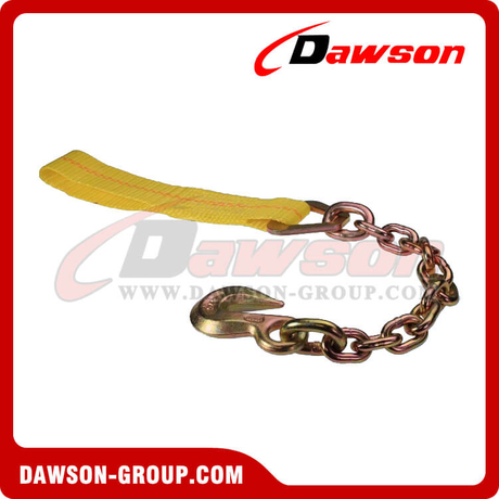 2 inch 11 inch Fixed End with Chain Extension and Bolt Loop, Polyester ...