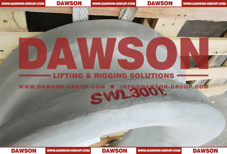 DAWSON WLL300t WIDE BODY SHACKLES X DAWSON WLL 300t HMPE ROUND SLINGS ...