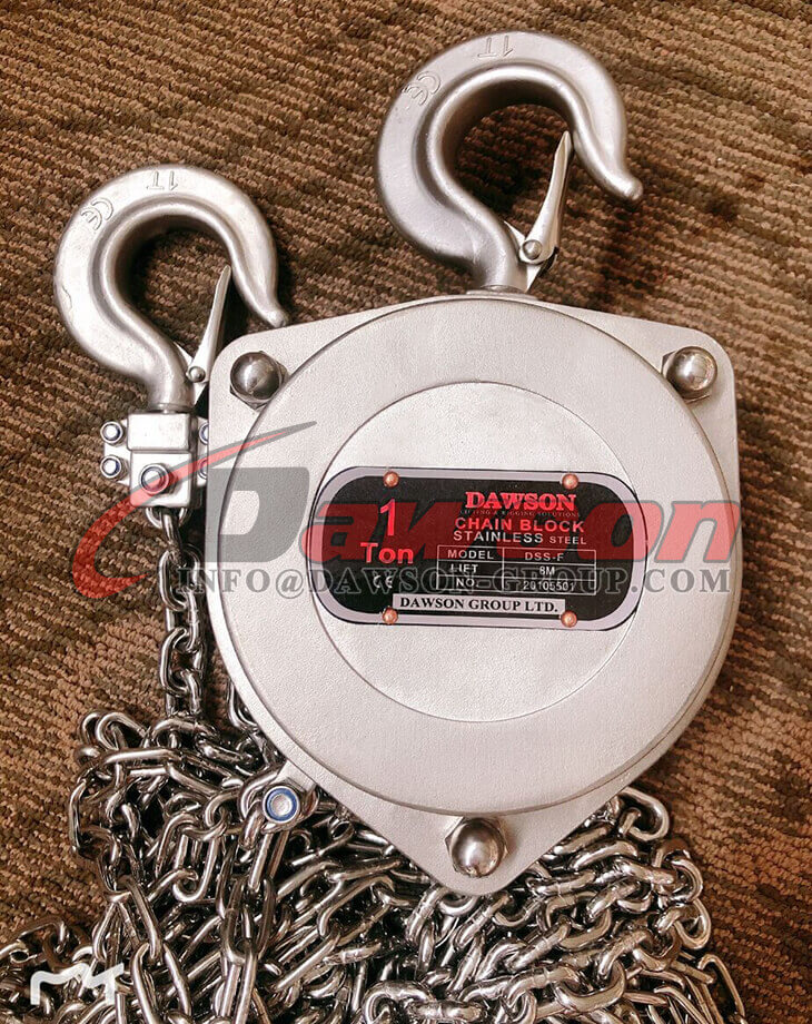 DS-ST-C Stainless Steel Chain Hoist, SS Chain Block, Manual Chain Hoist ...