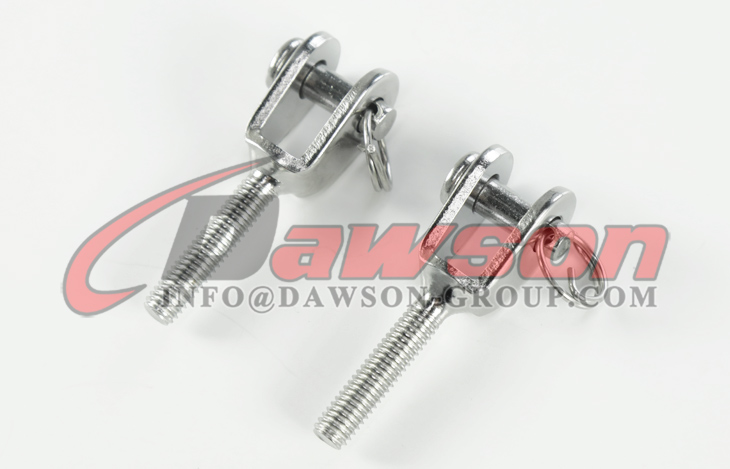 Stainless Steel Swage Jaw Fork Machined Terminal, AISI316 Swage Fork ...