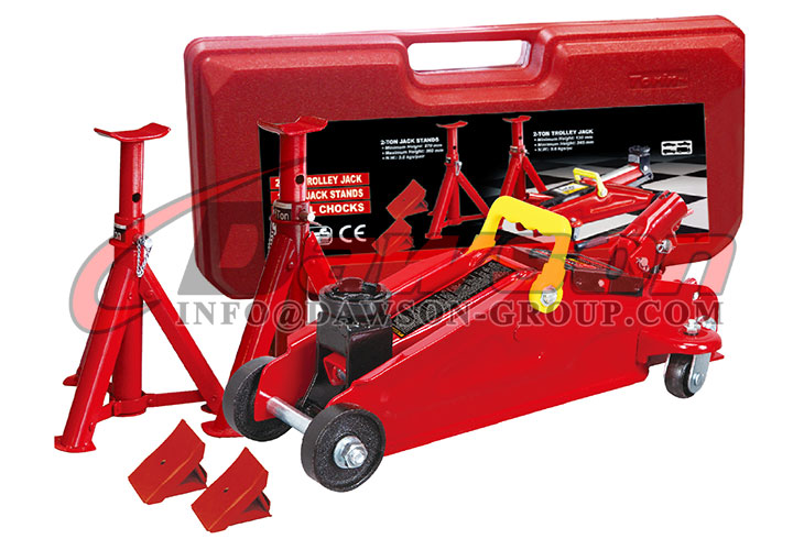 2 Ton Combination Kit, Trolley Jack, Foldable Jack Stand, Wheel Chocks ...
