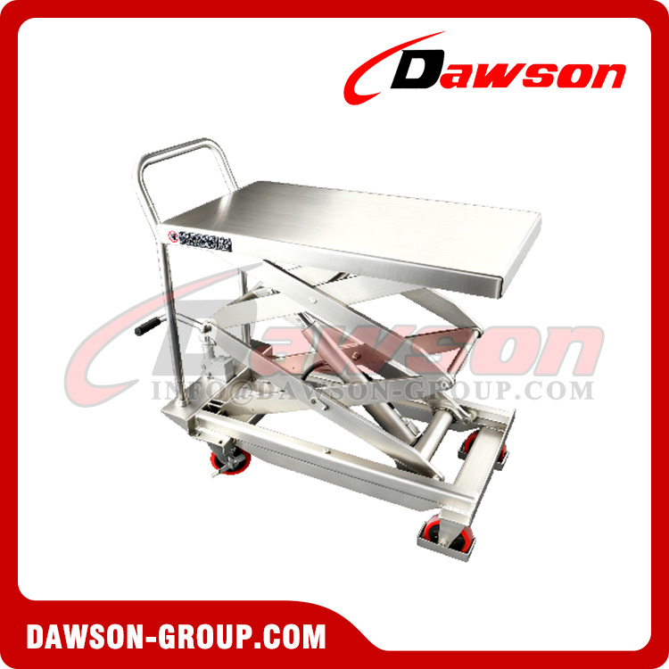 DS-TFD Stainless Steel Double Scissor Fork Manual Lift Tables, SS304 ...