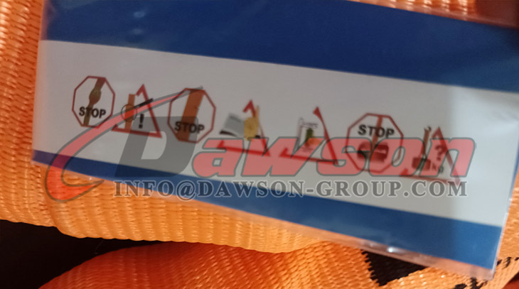 WLL 25T 25000kg Polyester Round Slings, Heavy Duty Round Lifting Slings ...