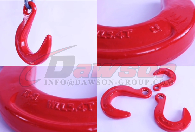 G80 / Grade 80 Eye Foundry Hook, Forged Alloy Steel Large Opening Hook ...