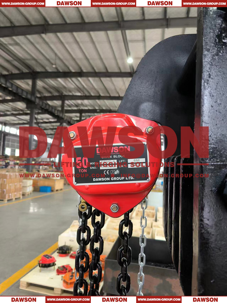 DSVD-50T 50 TON - 50T - 50000KG Heavy Duty Manual Chain Hoist, Chain ...
