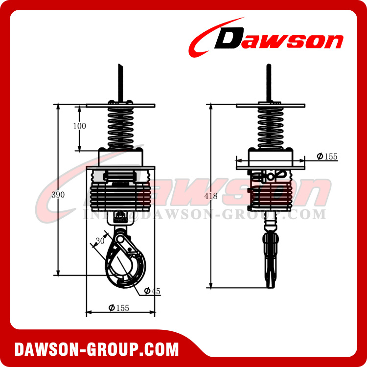 DAWSON DS-NJW Series Digital Winch with 360° Safety Hook - Dawson Group ...