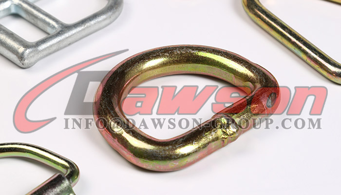 BS 1500KG/3300LBS 1.5" D Ring, Zinc Plated Forged Steel D-Rings ...