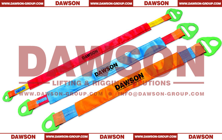 DAWSON Flat Webbing Slings with Round or Flat Delta Rings, Lifting ...
