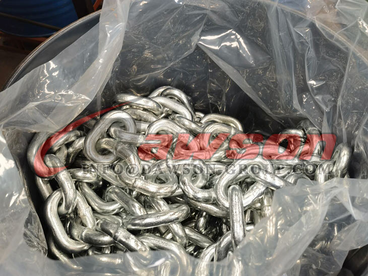 Ordinary 3.2-25.4MM Mild Steel Medium Link Chain, transportation ...