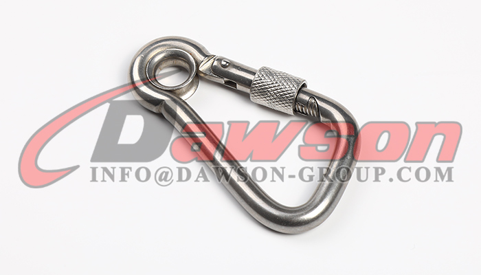 Stainless Steel Oblique Angle Snap Hook with Eyelet - Dawson Group Ltd ...