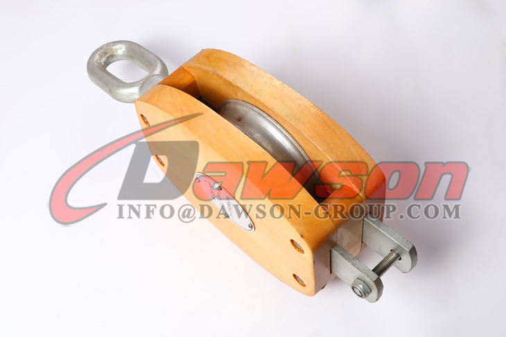 JIS Wooden Pulley Single Blocks With Eye, snatch block, wooden pulley ...