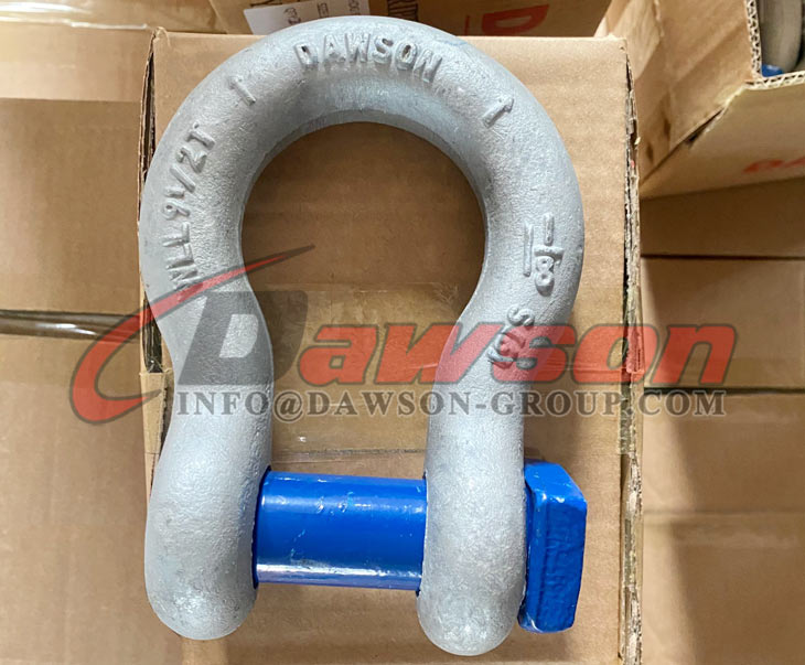 Square Head Pin Bow Shackles, Forged Trawling Dee Shackle with Square ...