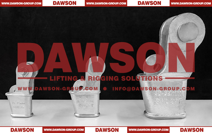 EN 13411-6 Hot Dipped Galvanized High Tensile Steel Open Wedge Socket ...