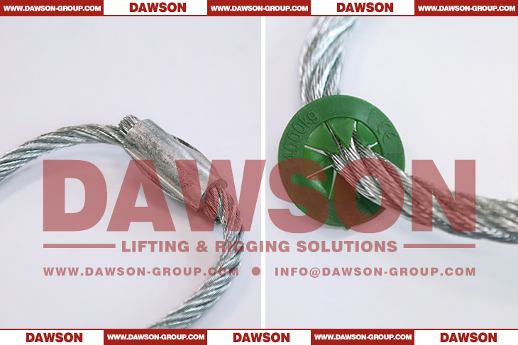 6x19+IWR Galvanized Steel Wire Rope, Cast-in Loop, Lifting Clutch ...