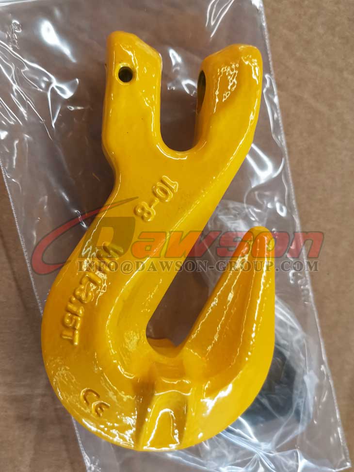 G80 / Grade 80 Forged Clevis Shortening Cradle Grab Hook with Wings for Chain Slings, Forged ...